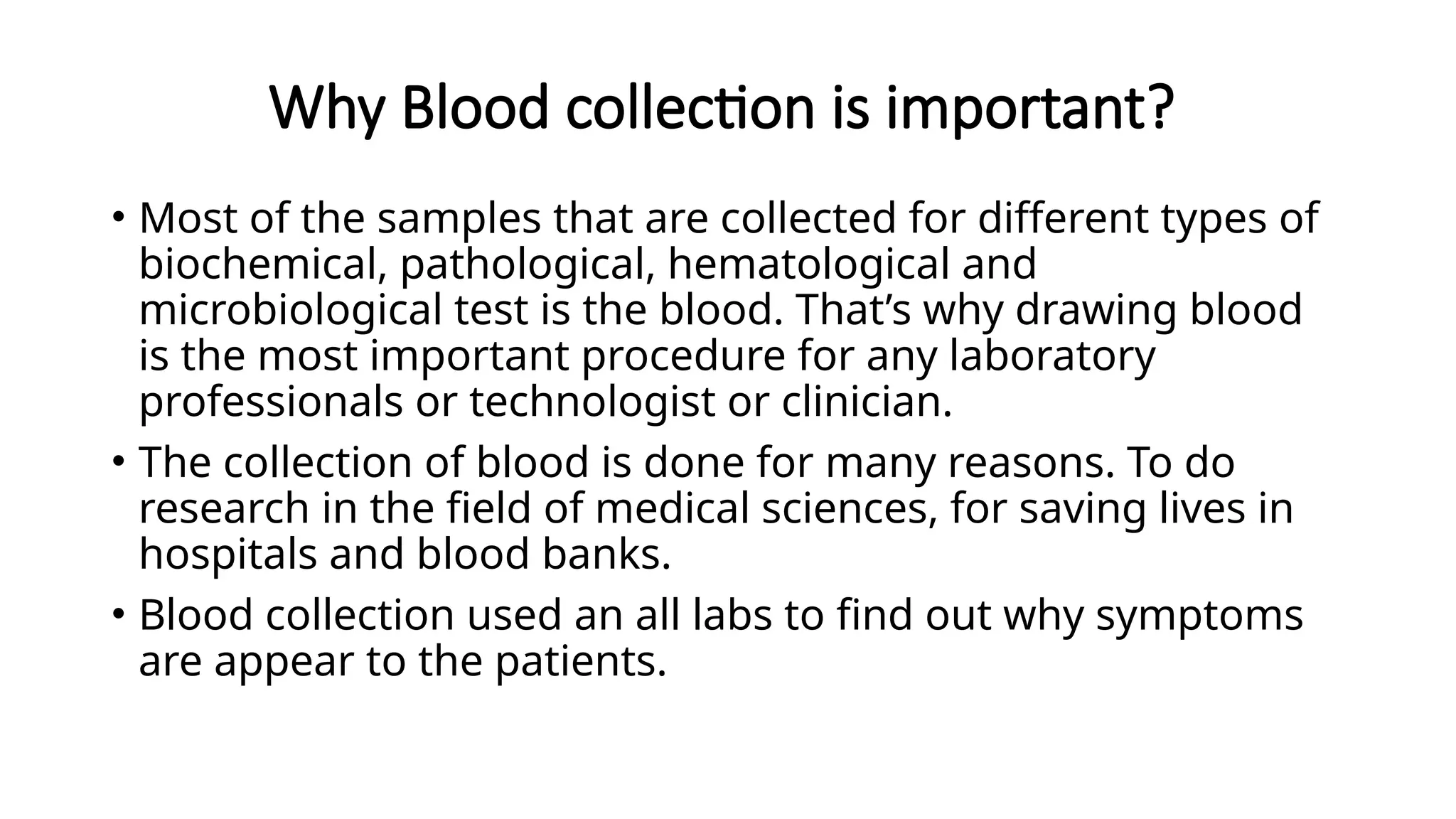 Module 3 - Clinical Pathology (Introduction, blood collection ...