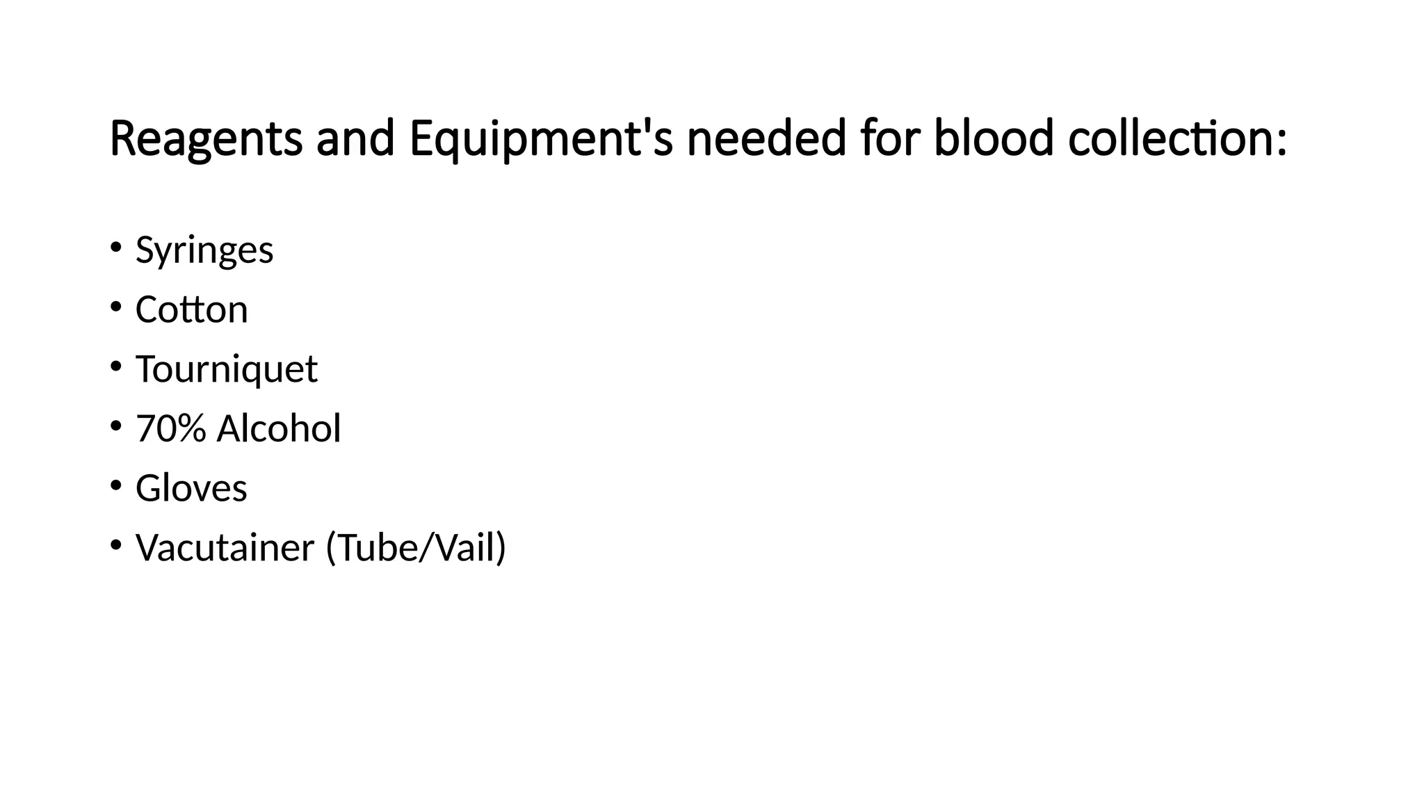 Module 3 - Clinical Pathology (Introduction, blood collection ...