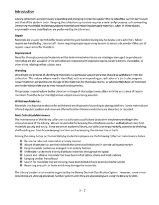 Module 3 collection maintenance | DOCX