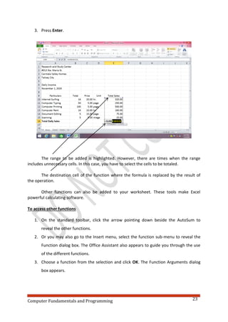 Module 3 comp 312 - computer fundamentals and programming | PDF