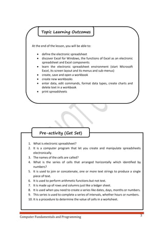 Module 3 comp 312 - computer fundamentals and programming | PDF