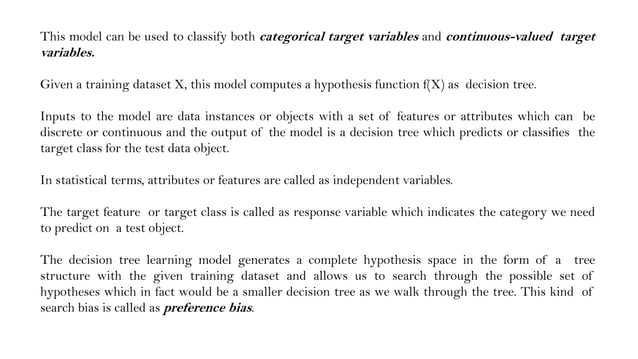 Decision Tree-ID3,C4.5,CART,Regression Tree | PDF