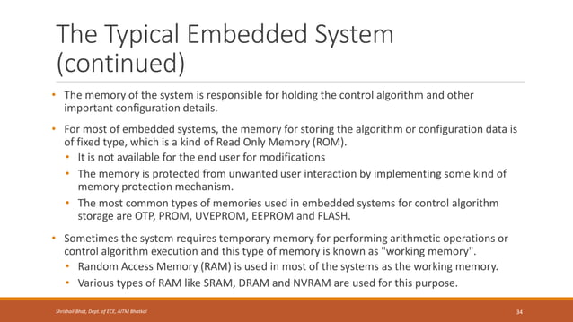 Embedded Systems (18EC62) – Embedded System Components (Module 3) | PDF | Operating Systems ...