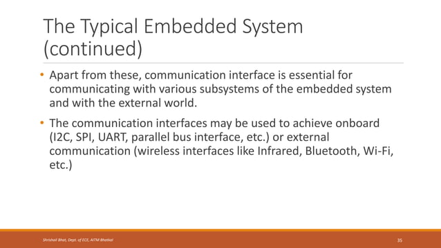 Embedded Systems (18EC62) – Embedded System Components (Module 3) | PDF ...