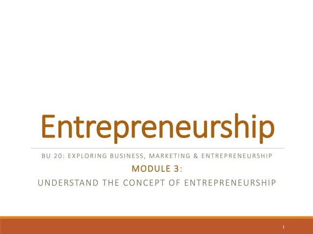 Module 3 -_entrepreneurship (1) | PPTX
