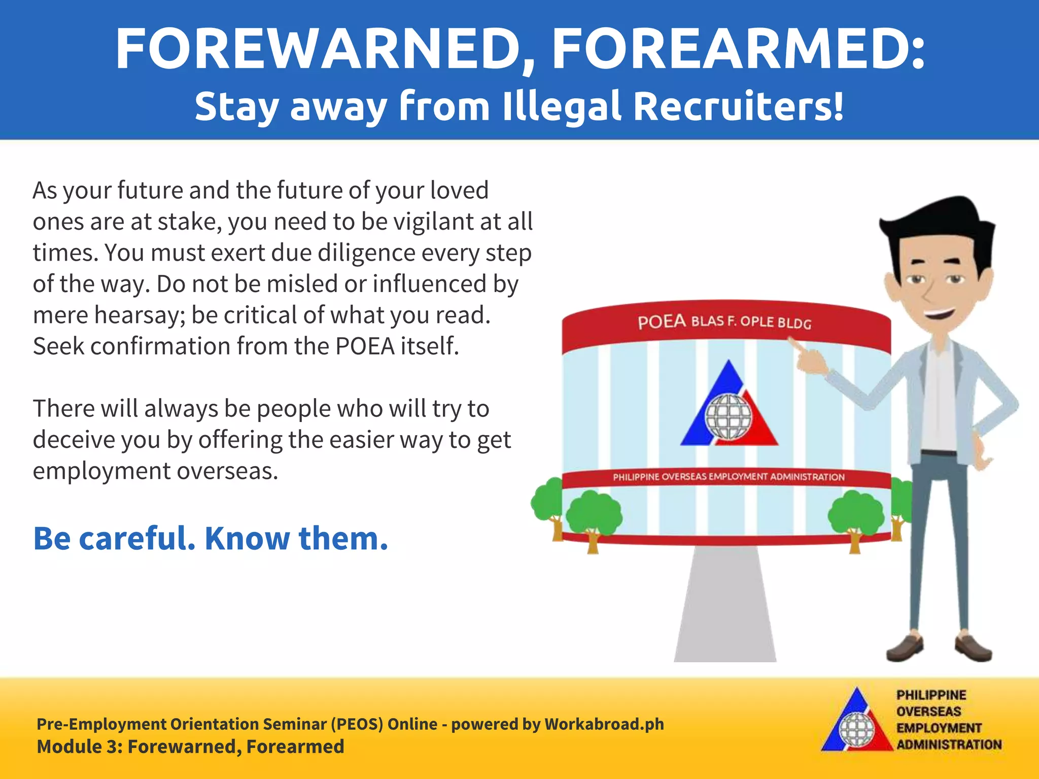 MODULE 3 - FOREWARNED, FOREARMED | PPTX