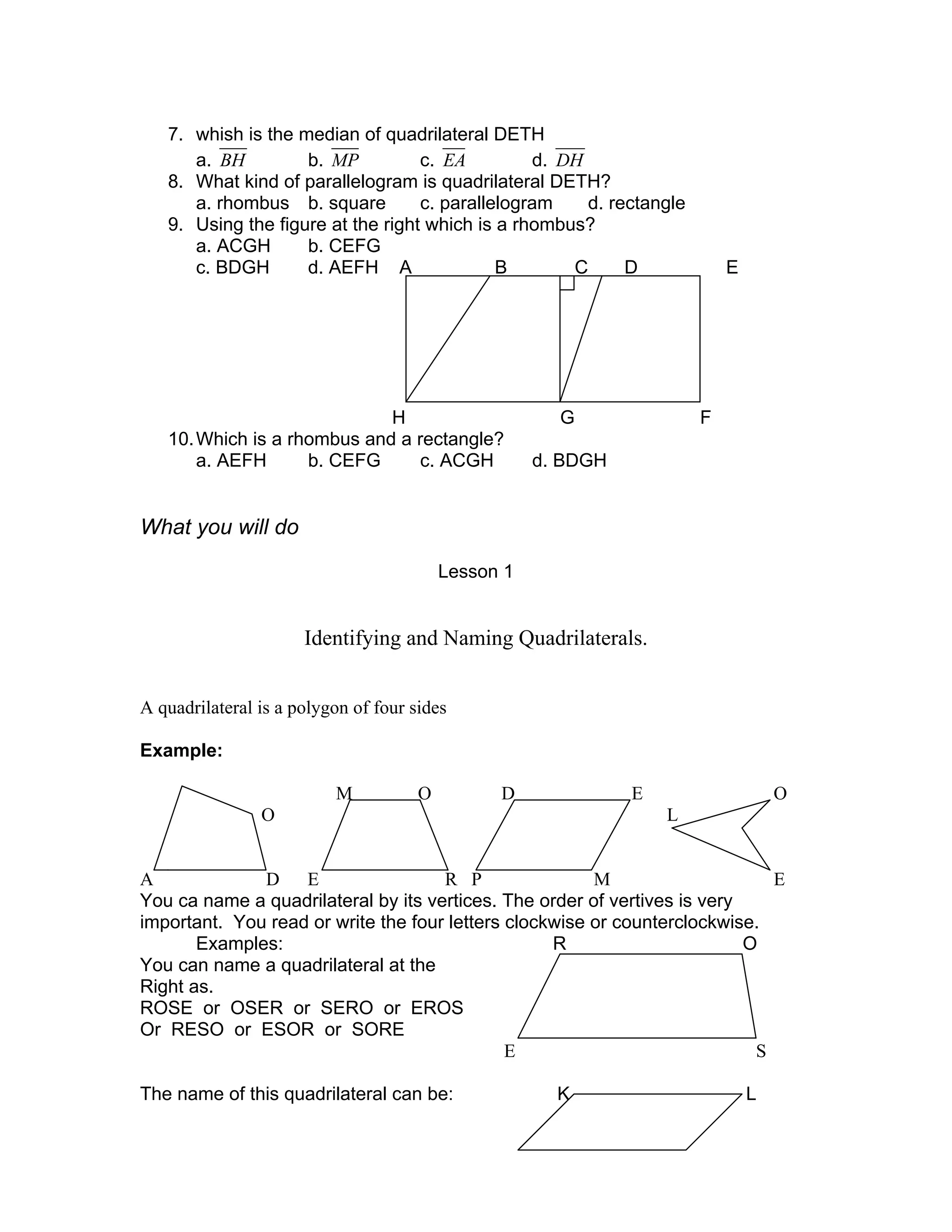 Module 3 geometry of shape and size | PDF | Geography | Science