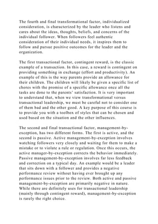 Module 3 - HomeLeadership Styles and The TribeModular Learni.docx ...