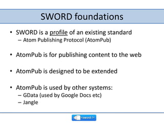 Module 3 - How SWORD Works | PPT