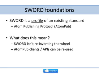 Module 3 - How SWORD Works | PPT