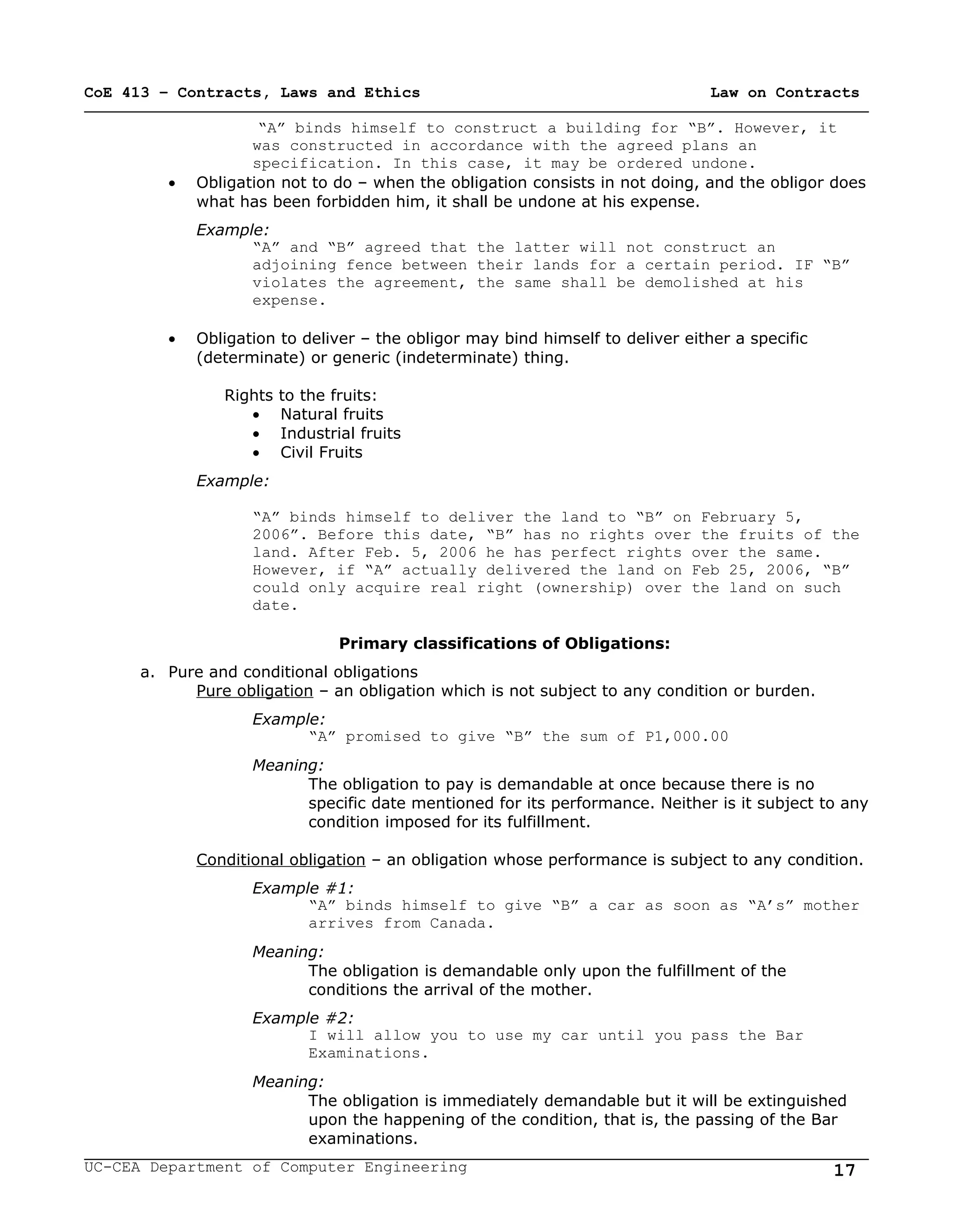 Module 3 law of contracts | DOC