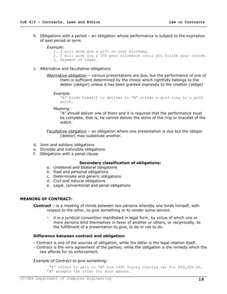 Module 3 law of contracts | DOC