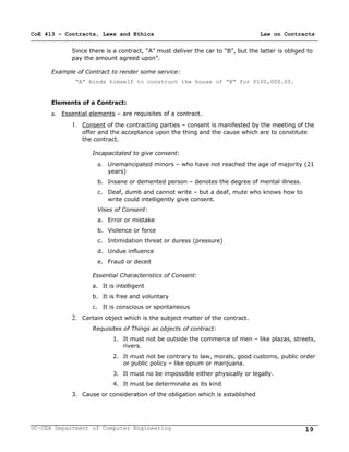 Module 3 law of contracts | DOC