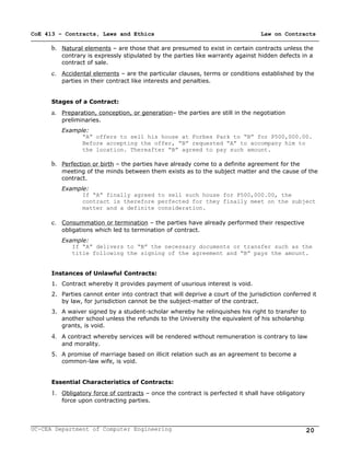 Module 3 law of contracts | DOC