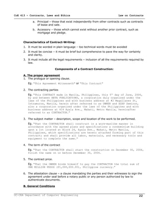 Module 3 law of contracts | DOC