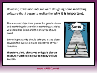Aims, Objectives and Goals | PPTX