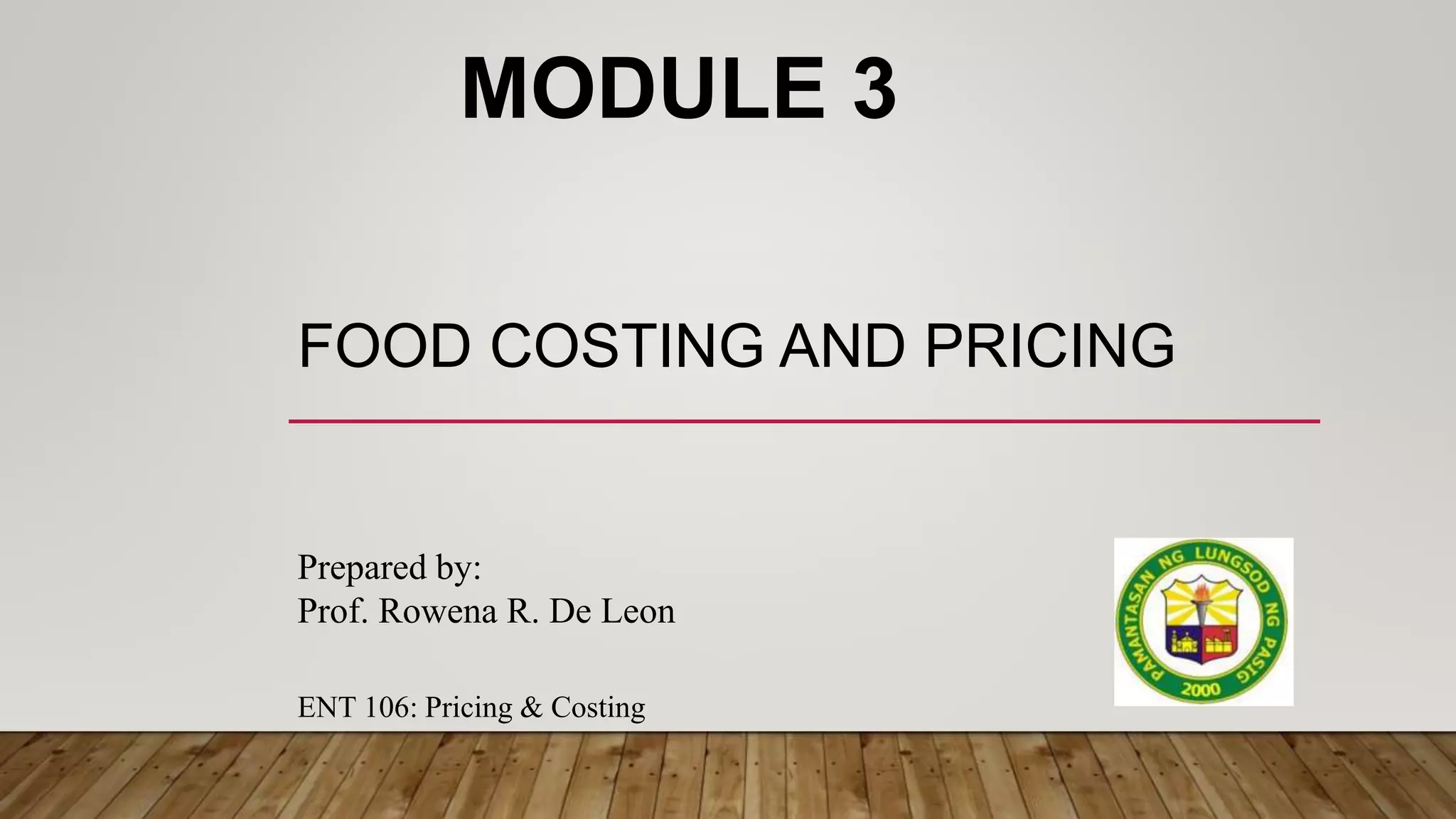 Module 3 lesson 1- unit and recipe conversion | PPTX