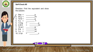 Module 3 lesson 1- unit and recipe conversion | PPTX