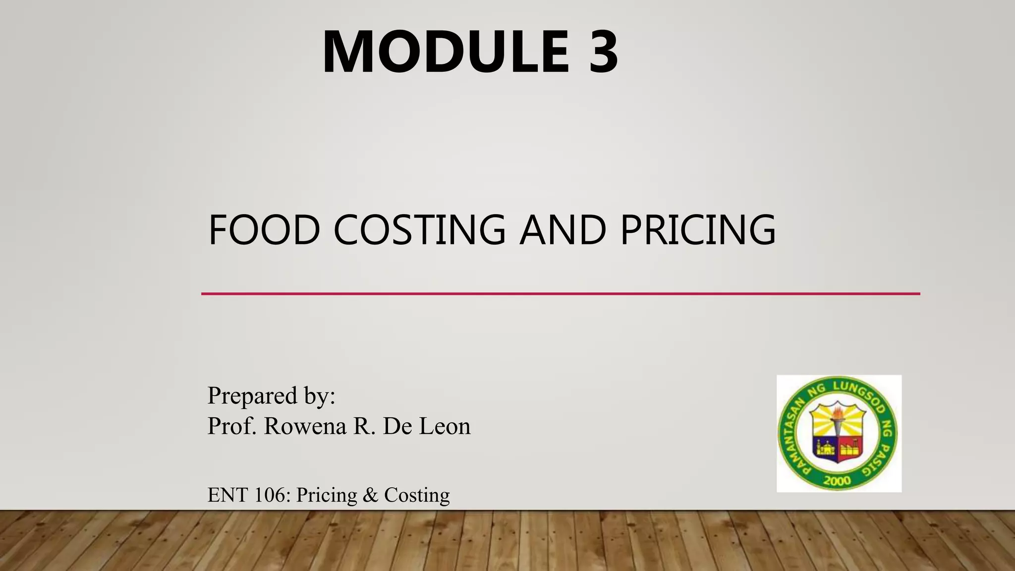 Module 3 lesson 2 adjusting recipe yield | PPTX