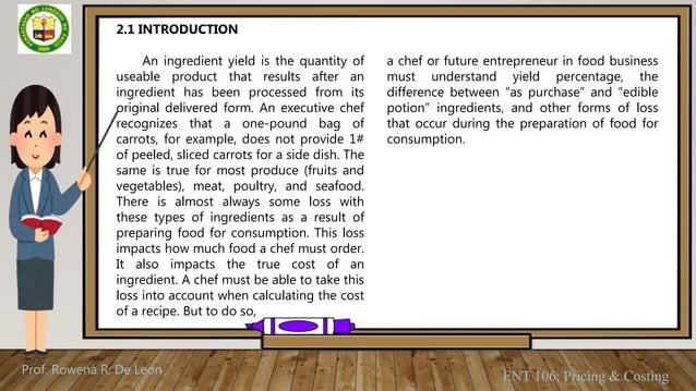 Module 3 lesson 2 adjusting recipe yield | PPTX