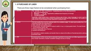 Module 3 lessons 1 & 2 linens and uniforms | PPTX