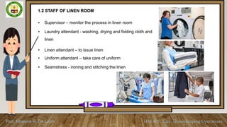 Module 3 lessons 1 & 2 linens and uniforms | PPTX