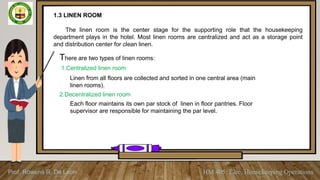 Module 3 lessons 1 & 2 linens and uniforms | PPTX