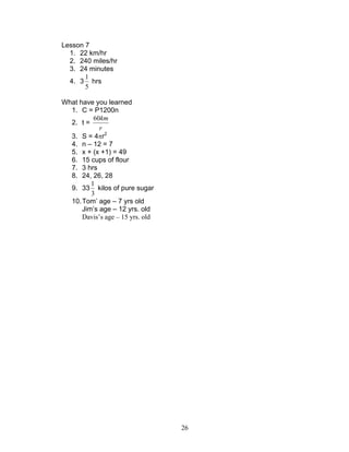 Module 3 linear functions | PDF