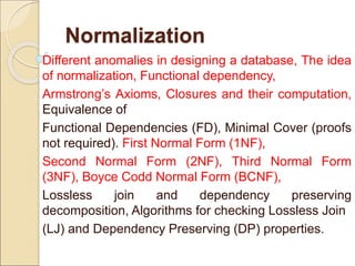 MODULE 3 -Normalization_1.ppt moduled in design | PPT
