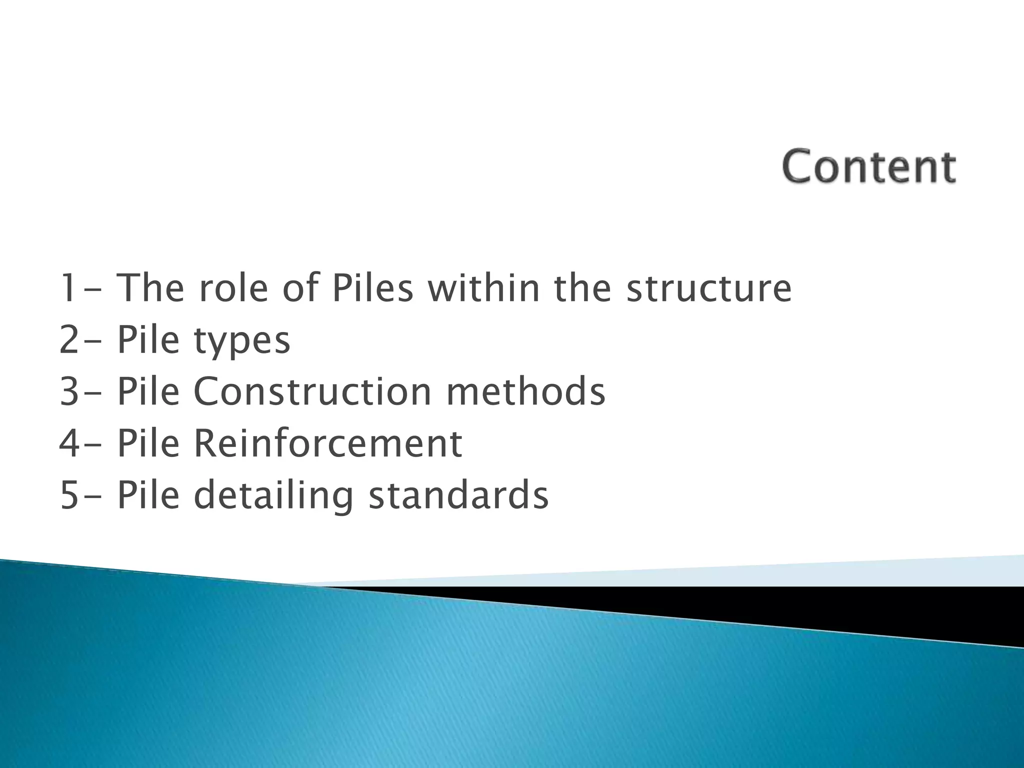 Module 3 pile types and construction | PPTX