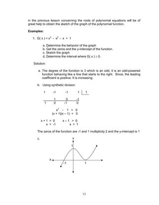 Module 3 polynomial functions | PDF