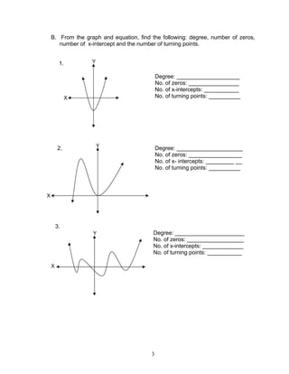 Module 3 polynomial functions | PDF | Physics | Science