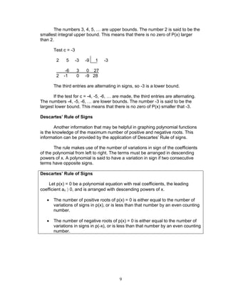 Module 3 polynomial functions | PDF