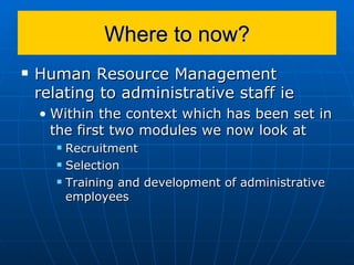 Module 3 recruitment, selection and development - 2004 | PPT