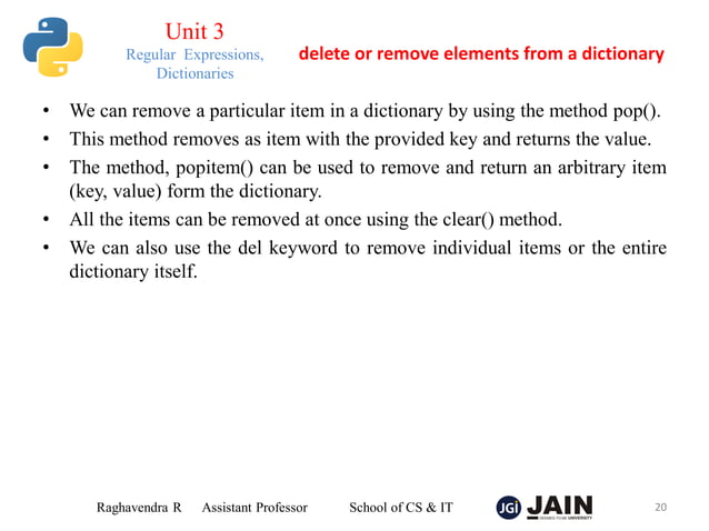 Module 3 - Regular Expressions, Dictionaries.pdf