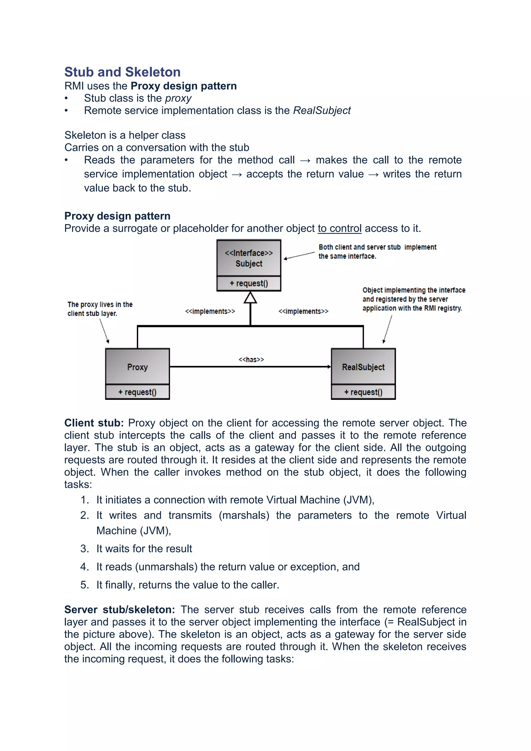 Module 3 remote method invocation-2 | PDF