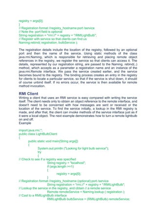 Module 3 remote method invocation-2 | PDF