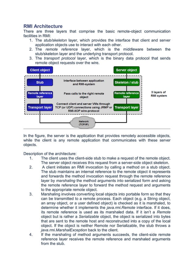 Module 3 remote method invocation-2 | PDF