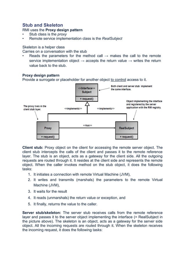 Module 3 remote method invocation-2 | PDF