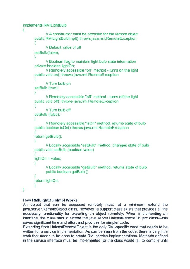 Module 3 remote method invocation-2 | PDF