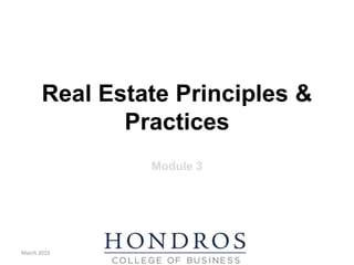 Principles and Practice Module 3 PowerPoint | PPTX