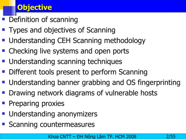 Module 3 Scanning | PPT | Internet | Computing