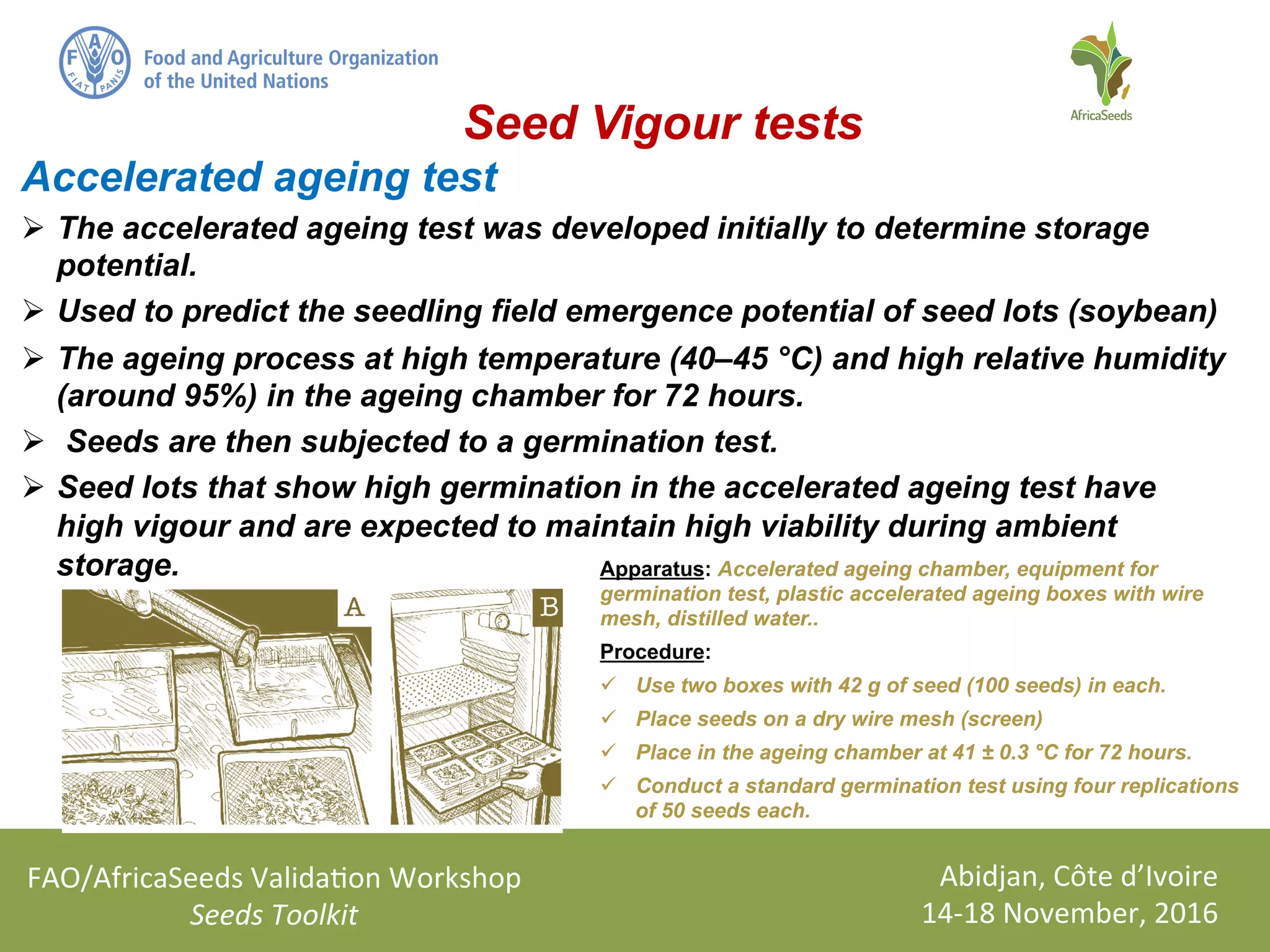 Day 3 - Module 3: Seed Quality Control - Session 2 | PDF