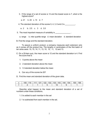Module 3 statistics | PDF | Physics | Science