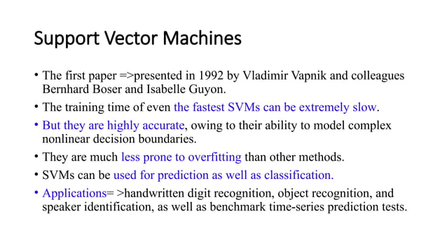 Module 3 -Support Vector Machines data mining | PPT