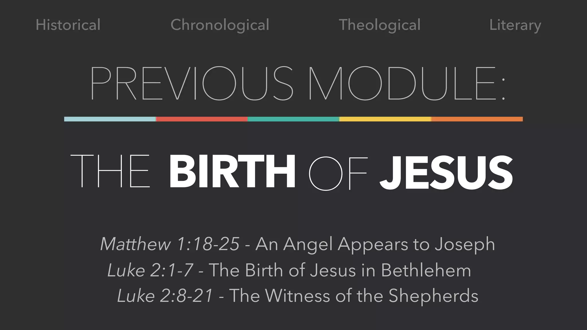 Life of Christ - The Social and Cultural Setting of the Gospels - Part ...