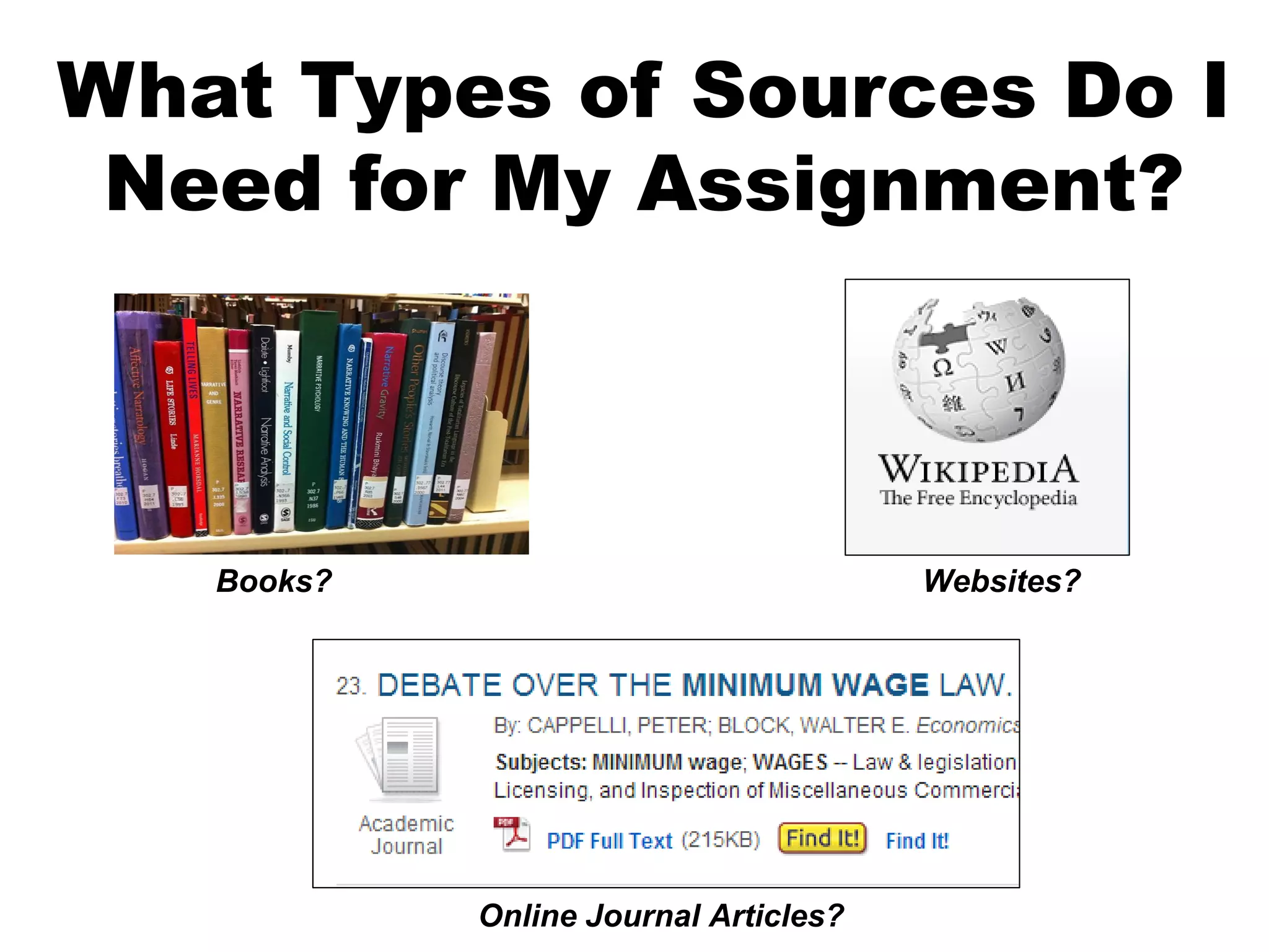 Types of Information Sources | PPT