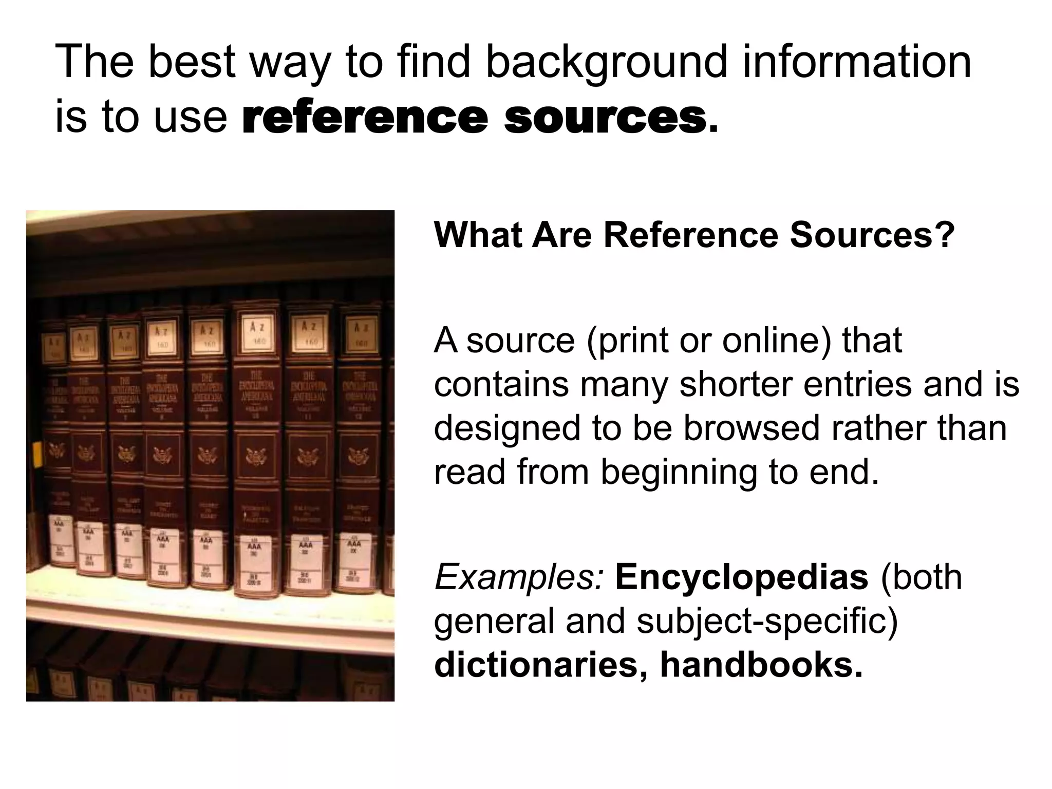 Types of Research Sources for a College Assignment | PPTX