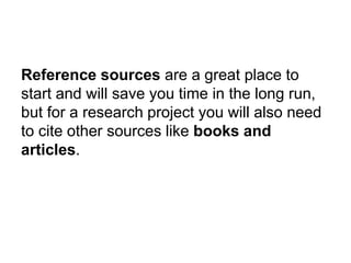 Types of Research Sources for a College Assignment | PPTX