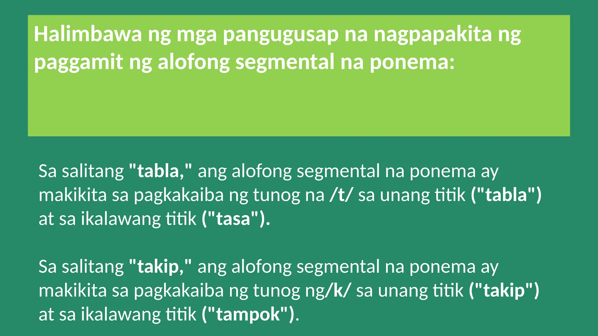 Pag-aaral sa ponolohiya na bumubuo sa mga salita | PPTX